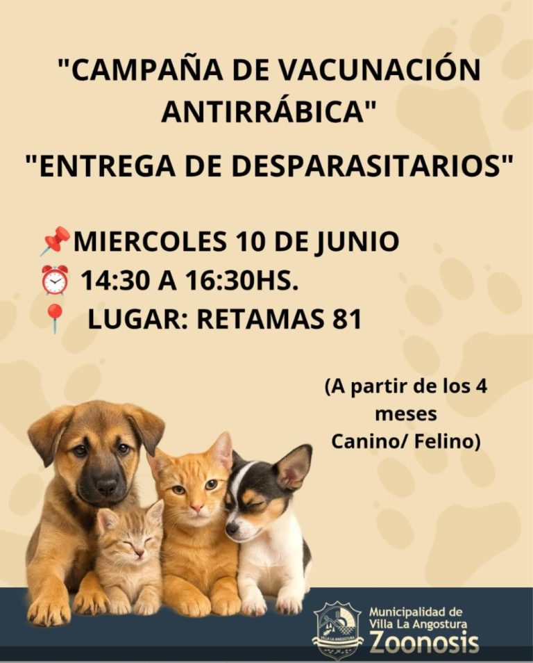 Nueva Campaña de Vacunación antirrabica por la Dirección de Zoonosis ...
